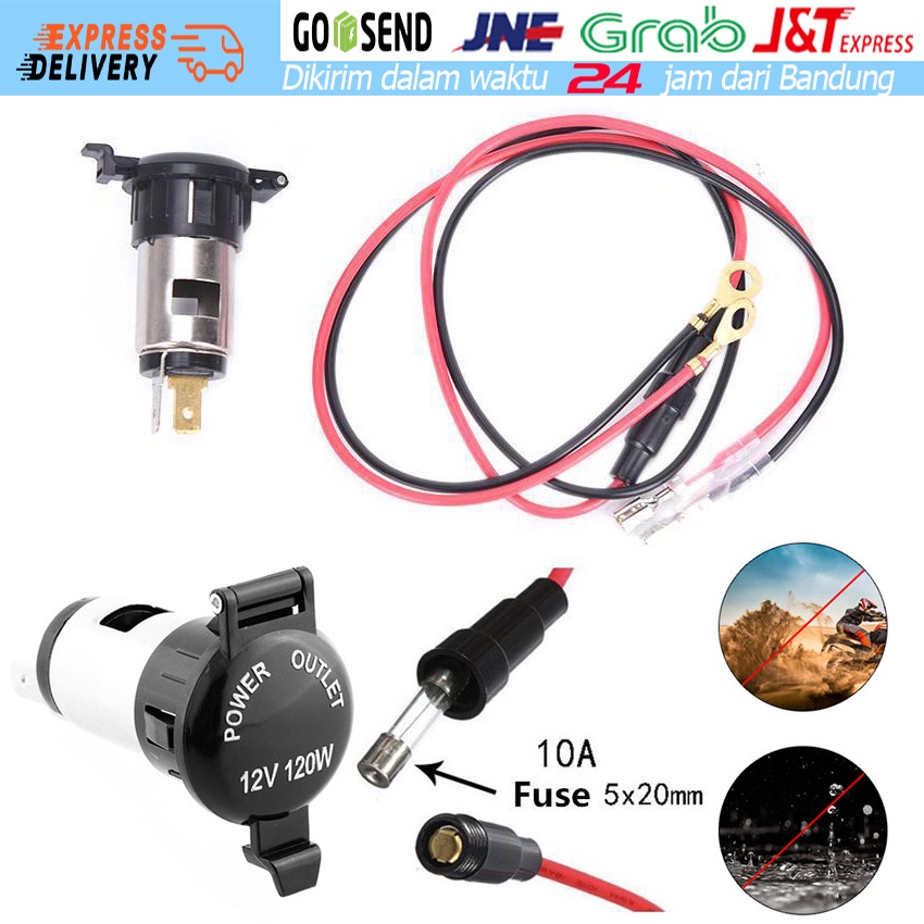 Jual Soket Pemantik Listrik 12V Socket Lighter Charger Mobil Motor 10A ...