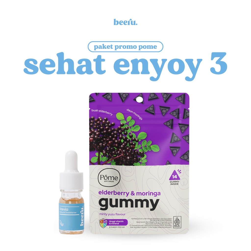 Jual Beeru Stevia x Pome Paket Sehat Enyoy 3 | Shopee Indonesia