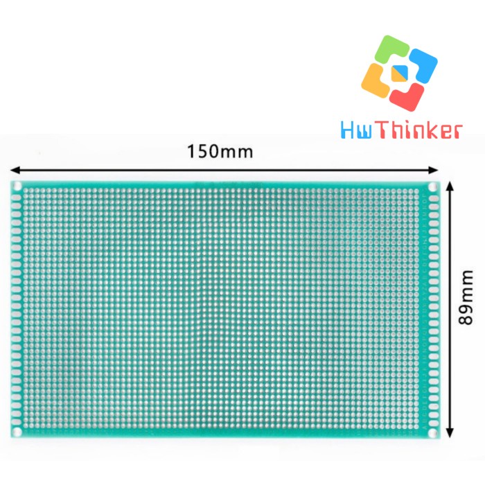 Jual PCB Lubang Bolong Double Side Layer Matrix 9x15cm 9x15 9*15cm 9*15 ...