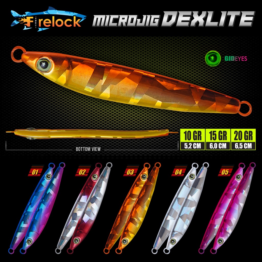 Jual EXTRA BONUS | UMPAN PANCING metal jig MICRO JIG FIRELOCK DEXLITE 10 | 15 | 20 GRAM Termasuk ...