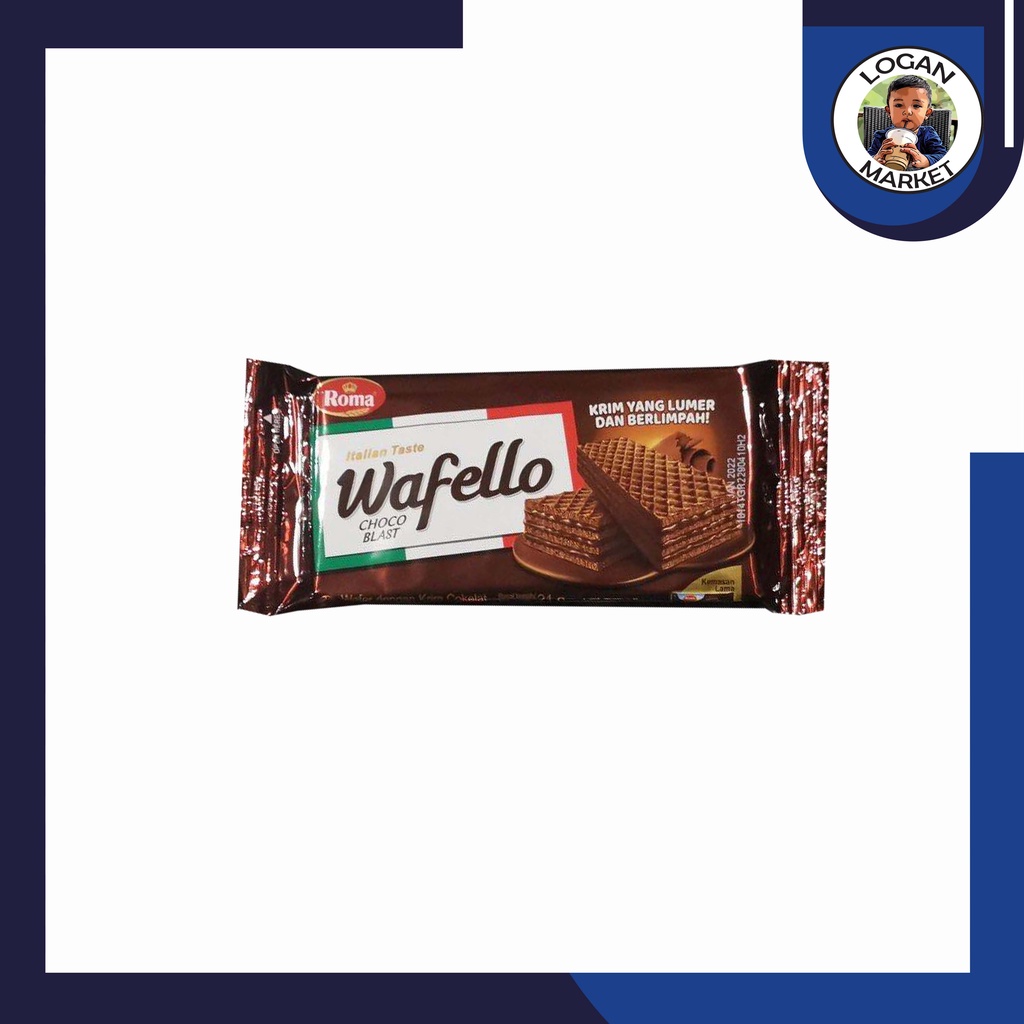 Jual Roma Wafello Choco Coklat Wafer 17gram 17 gram 10Pcs 10 Pcs ...