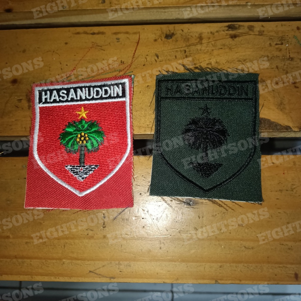 Jual Bordir Bed Badge Lambang PDL PDH Kodam HasanuddinTentara TNI AD ...