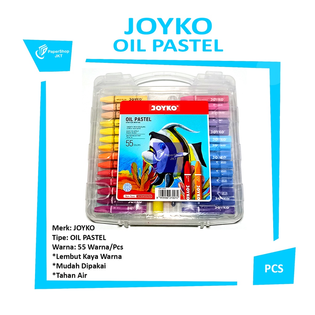 Jual JOYKO - Krayon Minyak 55 Warna - Crayon 55 Colors Oil Pastels ...