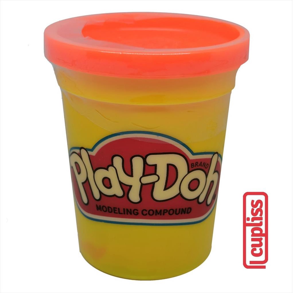 Jual Play Doh Dough Can 4 OZ Orange 112 Gr PlayDoh Single Tub Lilin ...