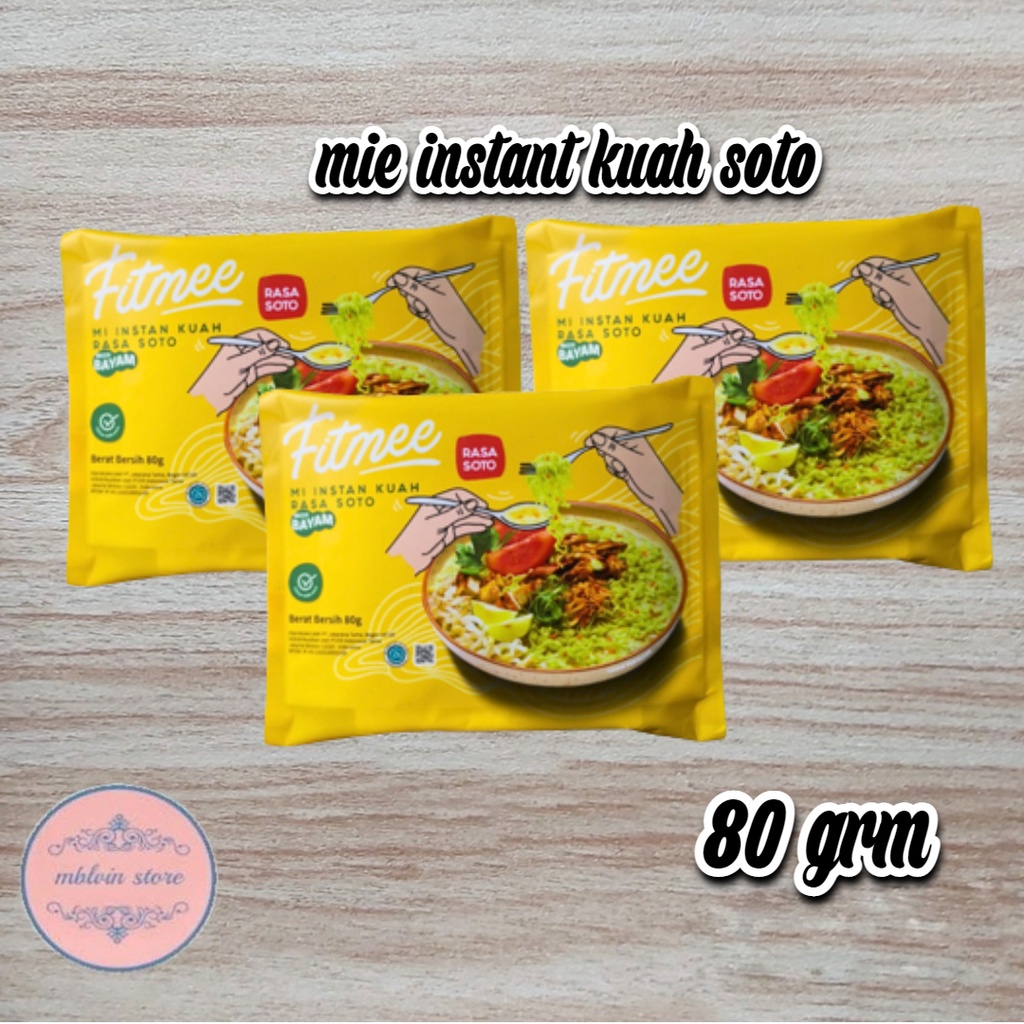 Jual Fitmee Spinach Noodle Soto 80 Gram | Shopee Indonesia