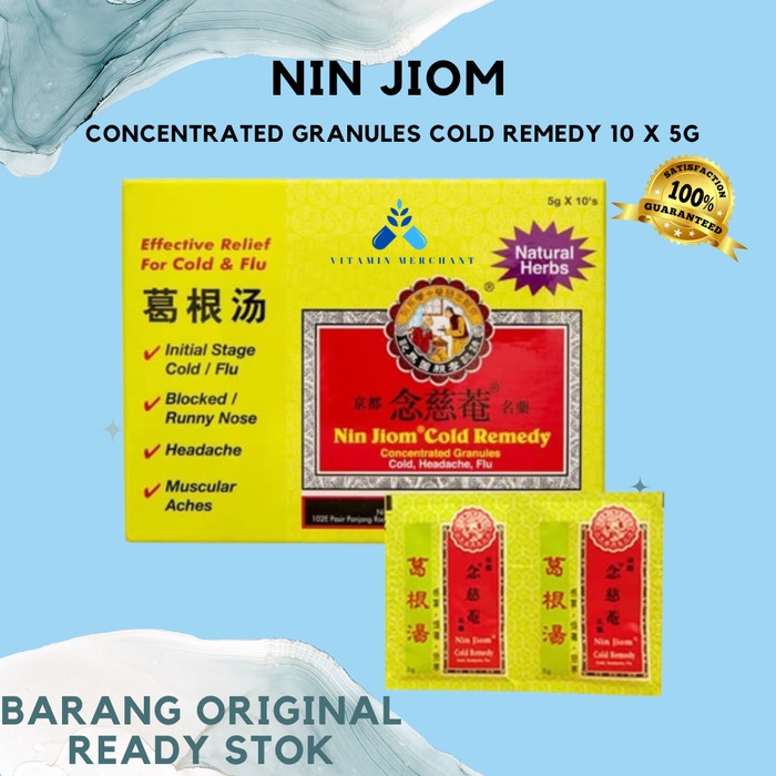 Jual Obat Batuk Pilek Nin Jiom Concentrated Granules Cold Remedy 10x5g ...