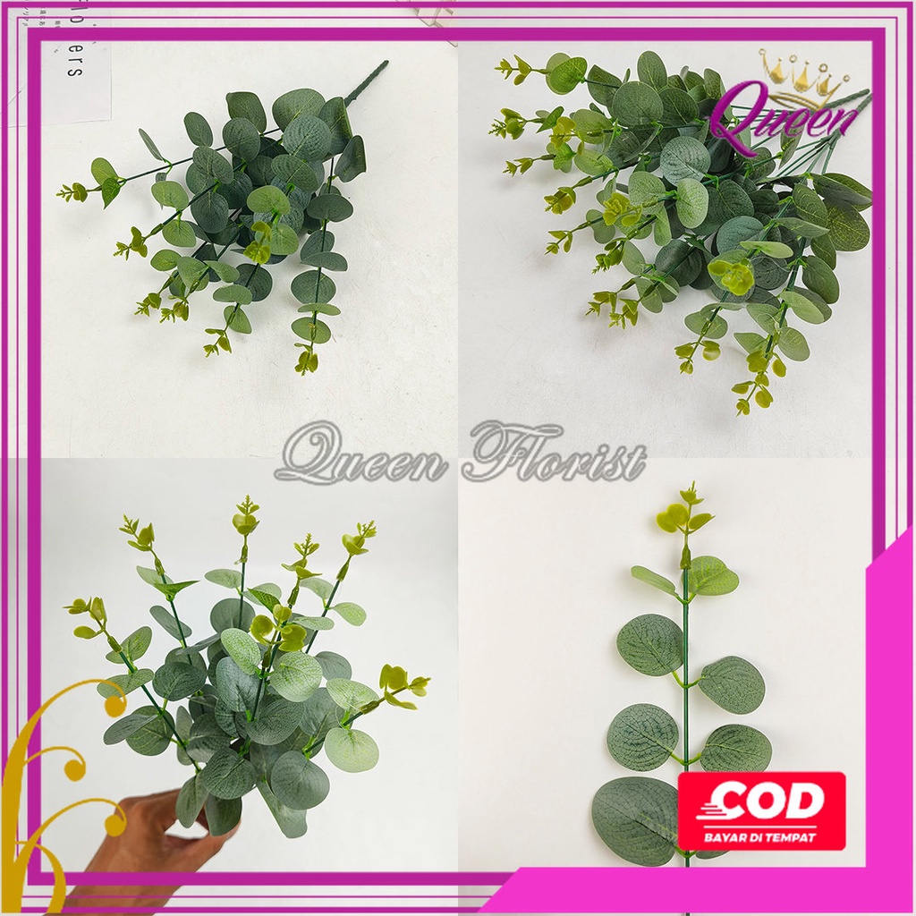 Jual Daun Dollar KW cabang 7 Tiruan Artificial Daun Ekaliptus ...