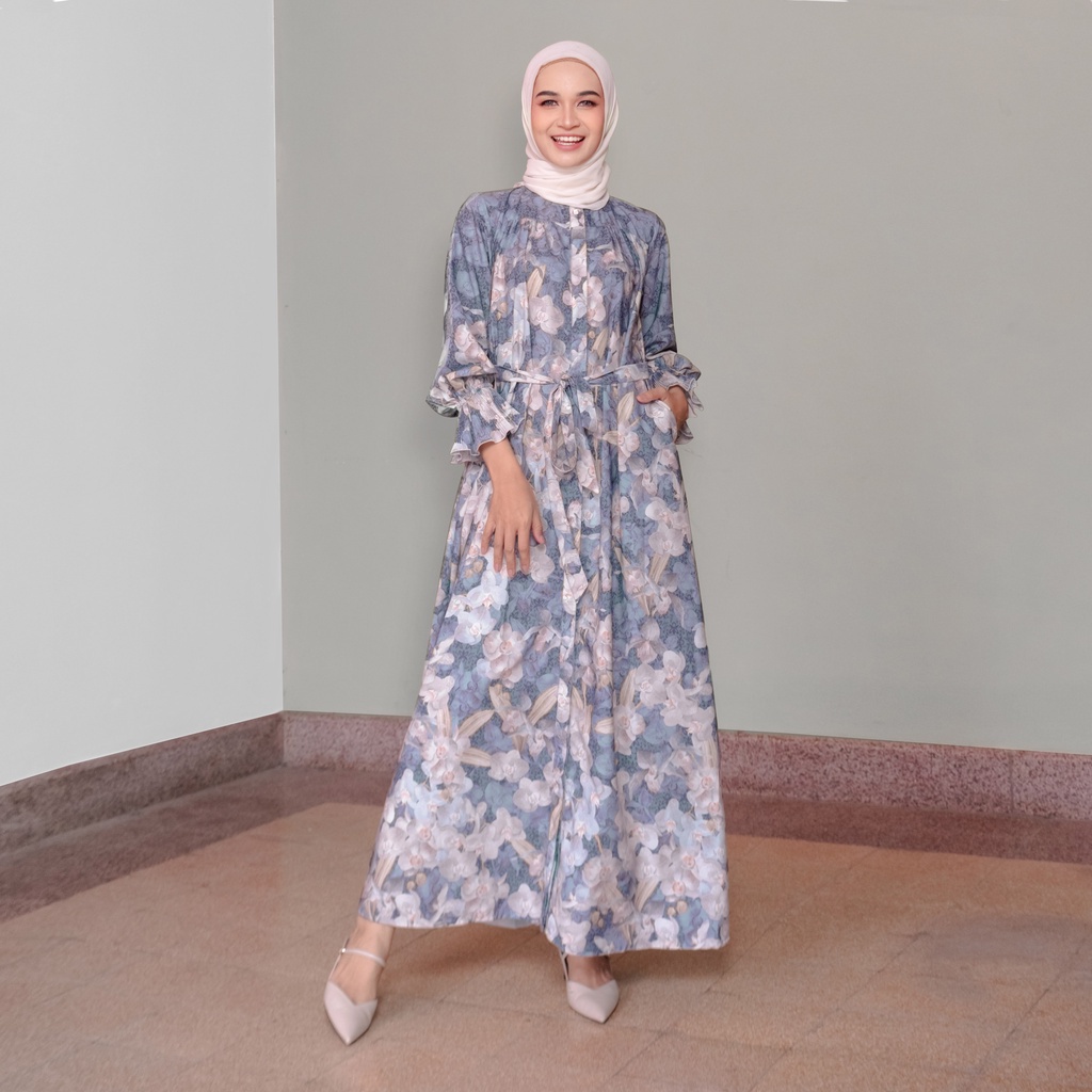 Jual GIYOMI ID - Cattelia Dress / Terusan Wanita / Dress Bahan Polysilk ...