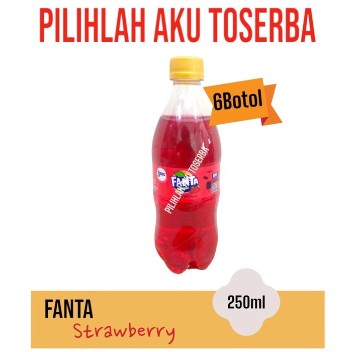 Jual Fanta Strawberry MINI Botol Pet Imut - ( HARGA 6 BOTOL ) | Shopee Indonesia