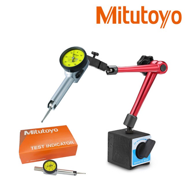 Jual Paket Dial Indicator Mitutoyo 513-517-10E + Magnetic Base Flexible Besar Stand Gauge Set ...