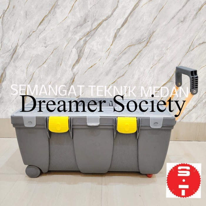 Jual Berkualitas TOOL BOX TOOLBOX KOTAK PERKAKAS 3 TINGKAT PVC RODA ...