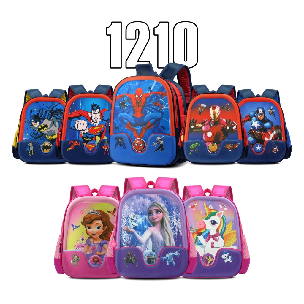 Jual (TGS) Tas Ransel Sekolah Cartoon 1210 - 12 Inch Tas Timbul Anak TK ...