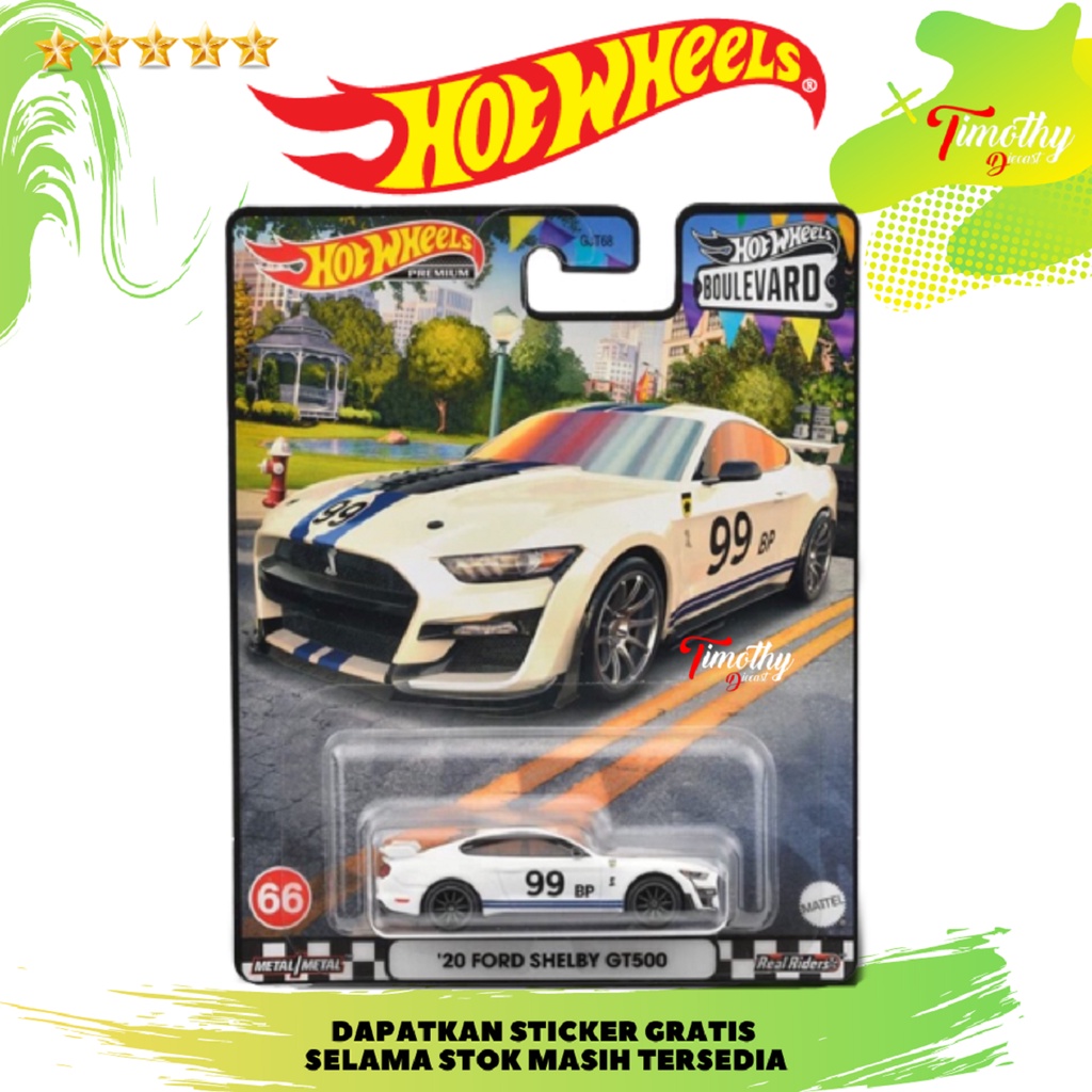 Jual Hot Wheels Premium Boulevard 20 Ford Shelby GT500 Putih Rally 99BP ...