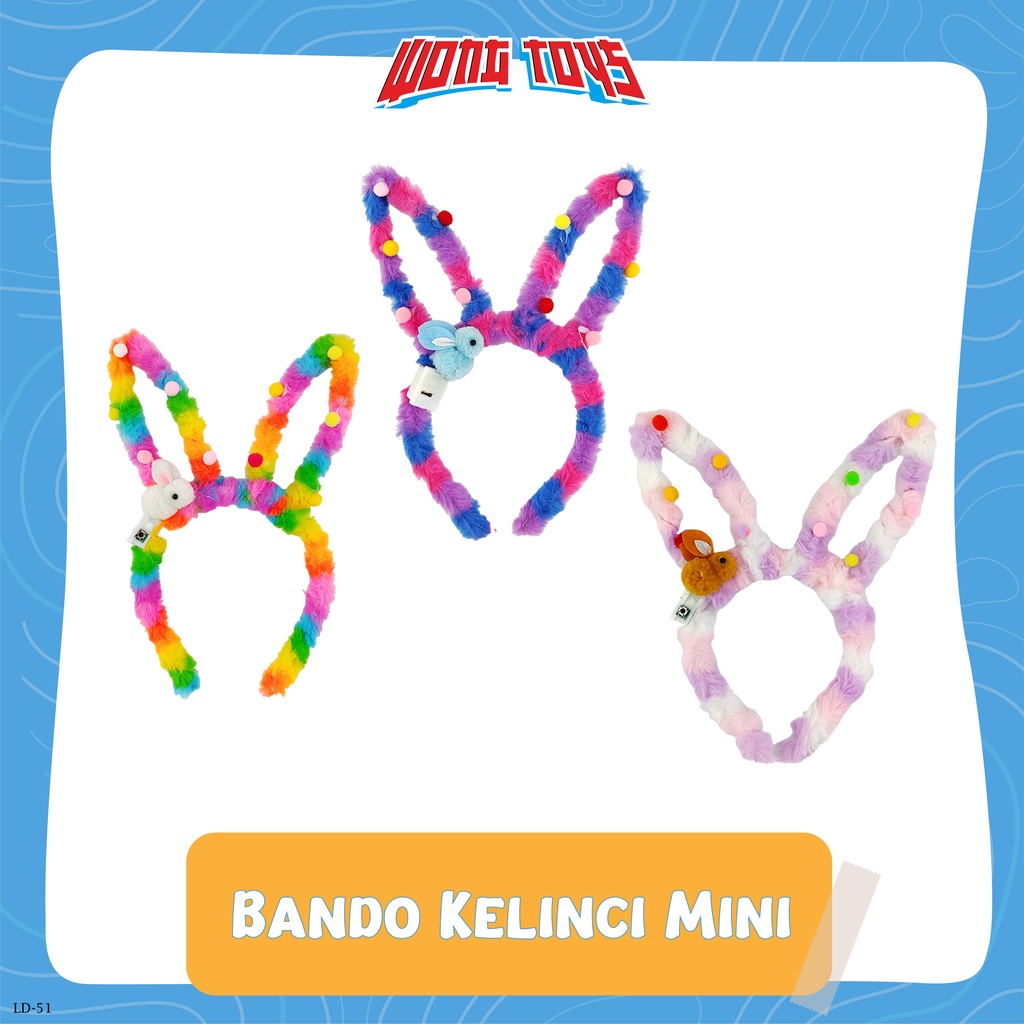 Jual Bando Kelinci Mini (LD-51) - Bando Bulu Kelinci Lampu LED | Shopee ...