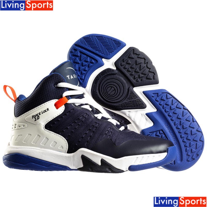 Jual Sepatu Basket Anak Kid's Basketball Shoes SS 500 Jr Navy | Shopee ...