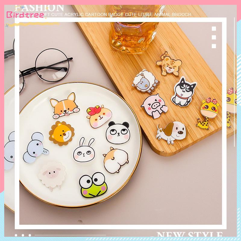 Jual [Readystock ️COD]Pin Akrilik Lucu Aksesoris Seri (Animal) untuk ...
