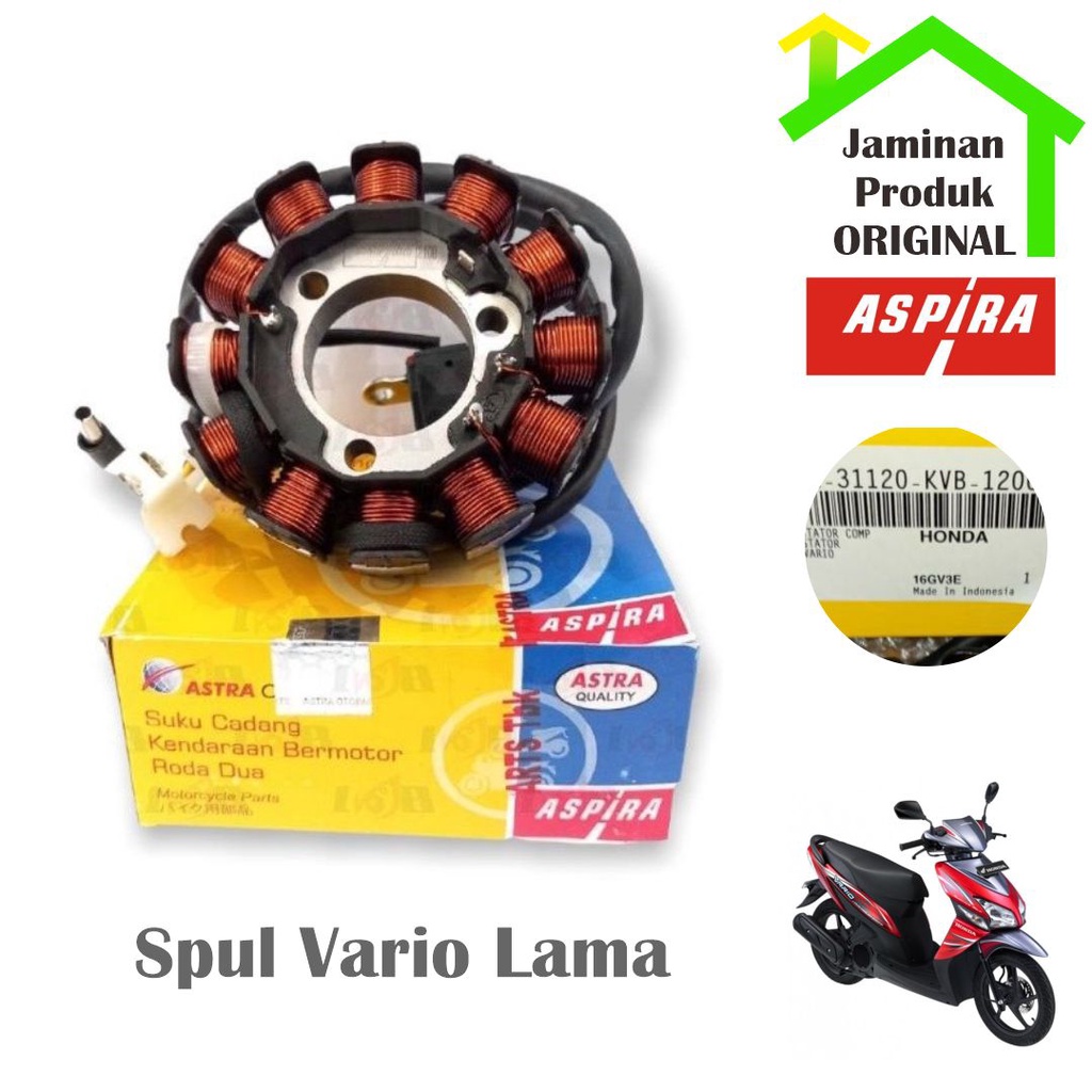 Jual Aspira Spul Honda Vario Karbu Lama Stator Comp Magnet Pulser Spull Motor Matic | Shopee ...