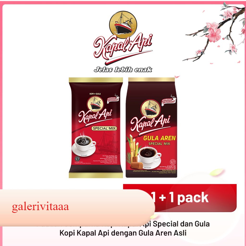 Jual Kapal Api Special Mix 1 Pack + 1 Pack Gula Aren ( Isi 10 Pcs x 24 ...
