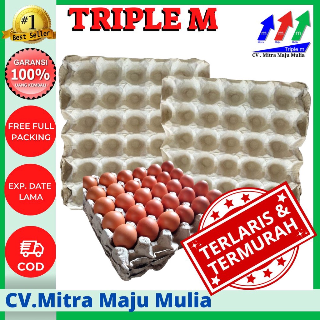 Jual Egg Tray, Egg Trey, Tray Trey Telur Karton BARU 1 ikat isi 70 ...