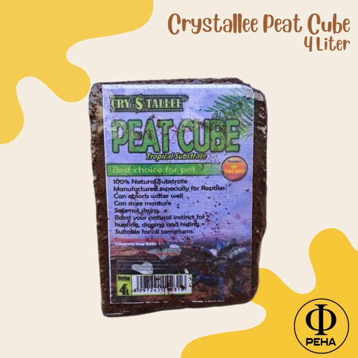 Jual Coco Peat Cube Substrate Alas Kandang Reptil Amphibi Kodok Pacman ...