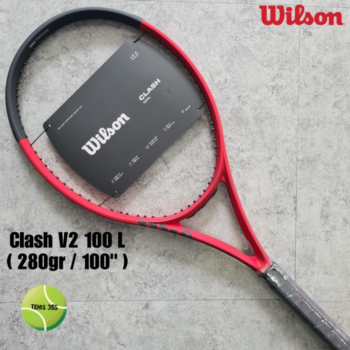 Jual Raket Tenis Wilson Clash V2 100L / 100 L ( 280gr / 100" ) RJ27 ...