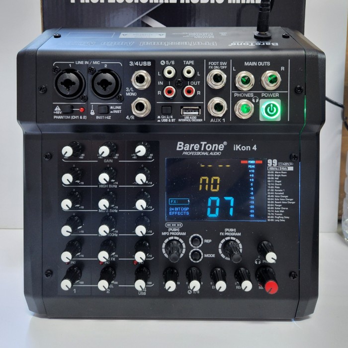 Jual Mixer Audio Baretone Ikon4 Bluetooth Original Mixing 4Channel Ikon ...