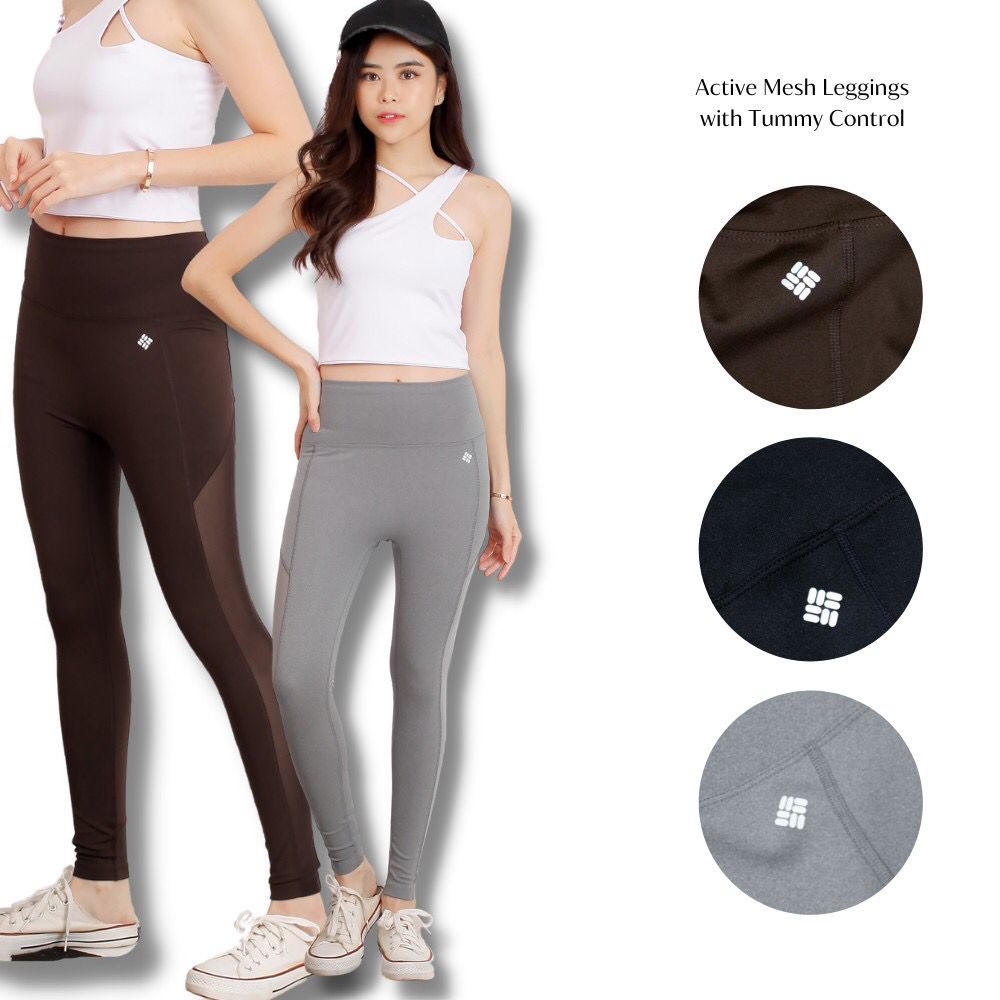 Jual Celana Panjang Legging Olahraga Wanita (CLM26 MESH LEG) | Shopee Indonesia