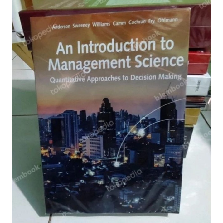 Jual An Introduction to Management Science 15th 15e 15 fifteenth ...