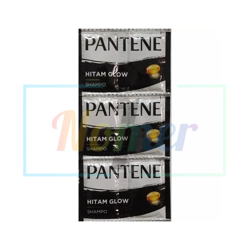 Jual Pantene Shampo Sachet Hitam Glow 10ml ( 1 Renceng isi 12 Sachet ...