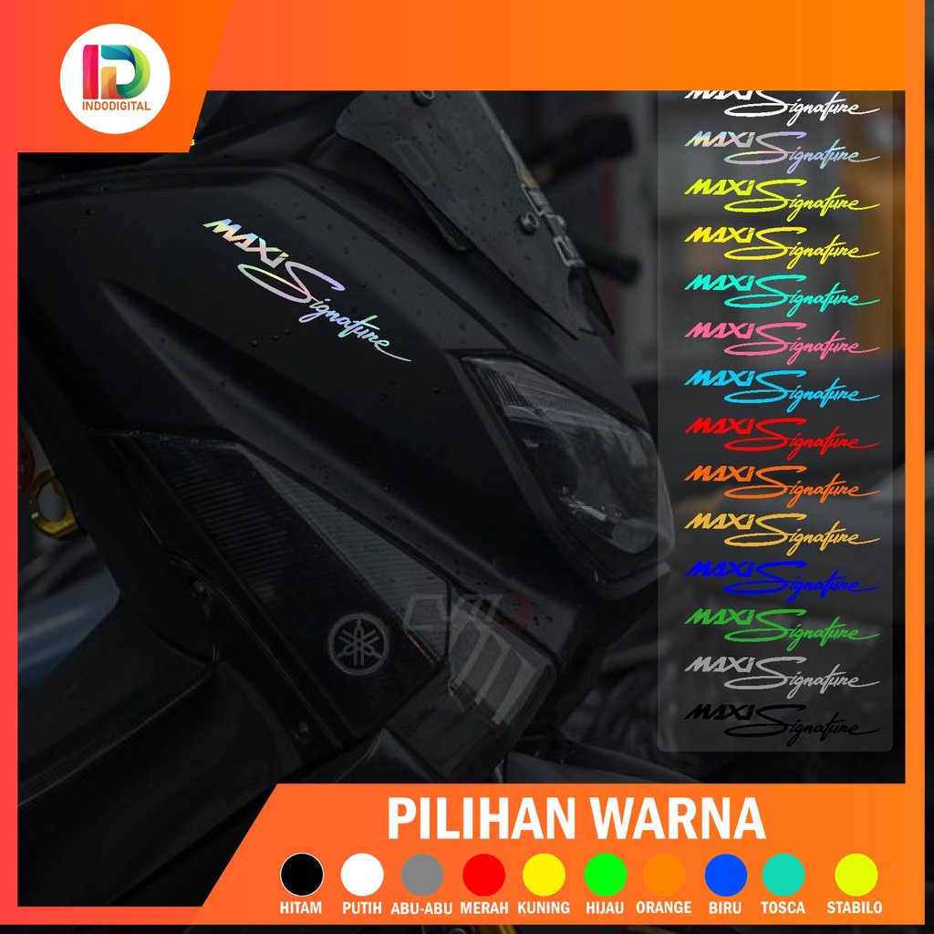 Jual Cutting Sticker maxi signature Aksesoris Motor Stiker Lis Variasi ...