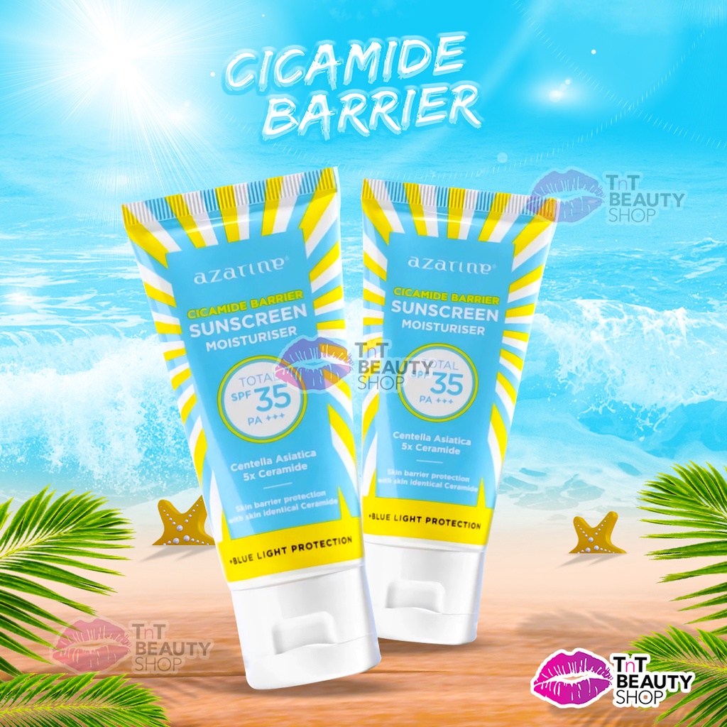Jual Azarine Cicamide Barrier Sunscreen Moisturiser SPF35 PA+++ 40ml ...