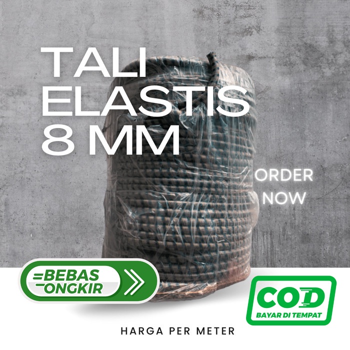 Jual Tali String Elastis 8mm Multiguna Multifungsi Tali Trampolin Tenda ...