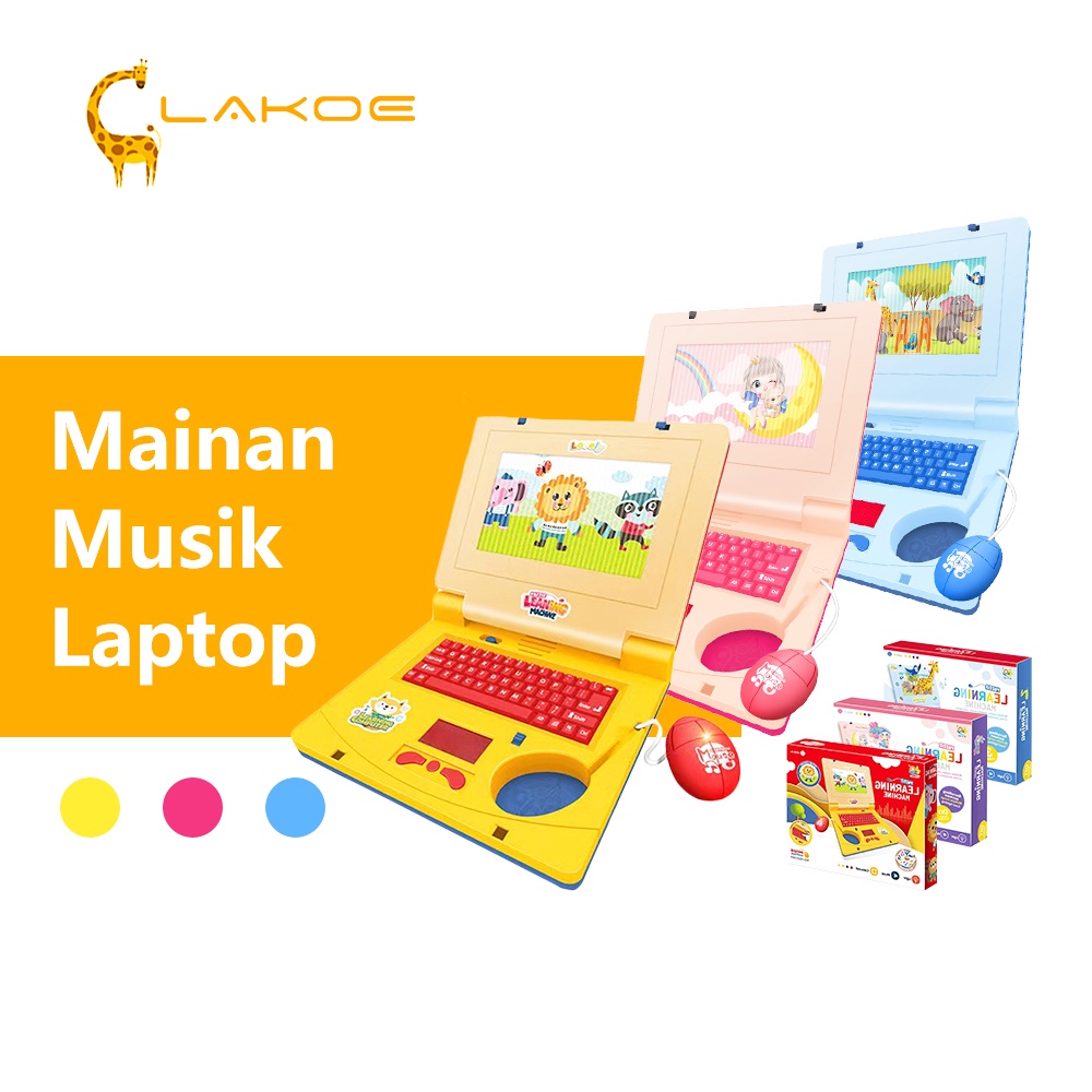 Jual LAKOEOFFICIALMALL Mainan Laptop Anak Mini Mainan Edukasi Anak ...