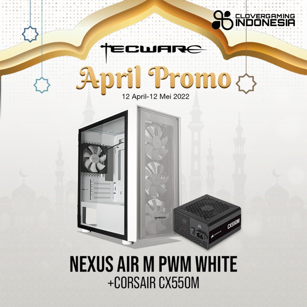 Jual Tecware Nexus Air M PWM Casing - Mid Tower Case Computer Black ...
