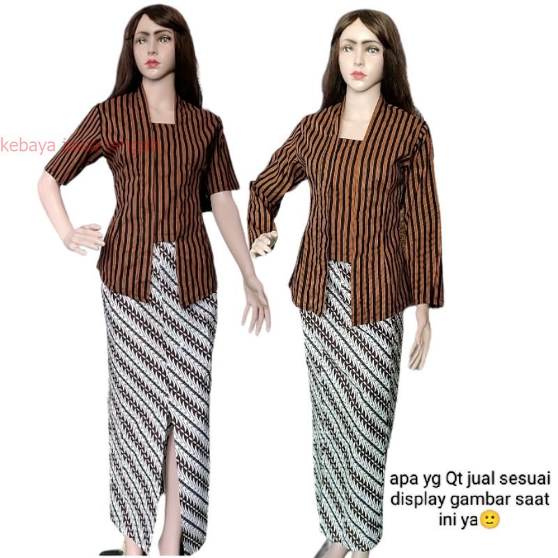 Jual Kebaya dan Sorjan Lurik BAHAN PREMIUM kebaya jadul kutubaru Lurik panjang atau pendek ...