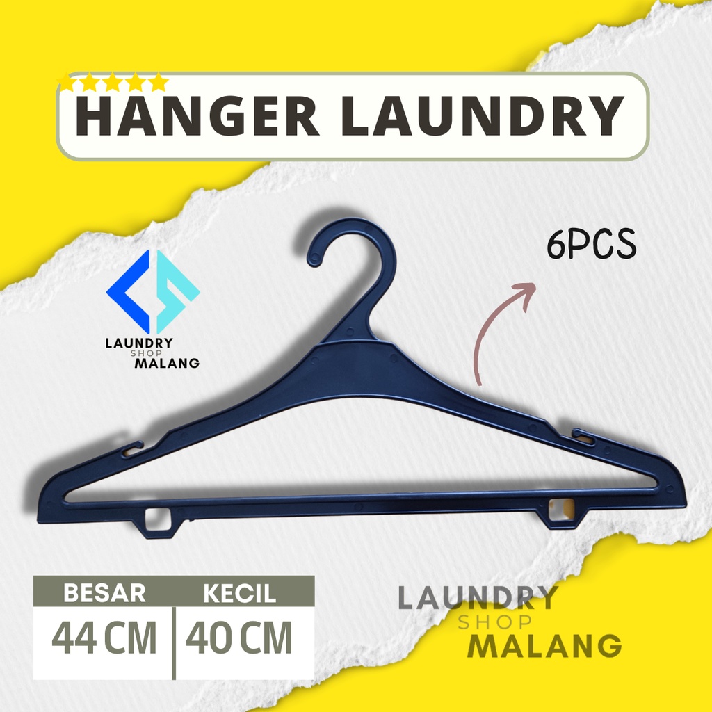 Jual HANGER GANTUNGAN PAKAIAN PACKING SATUAN LAUNDRY UK 40 dan 44 ...