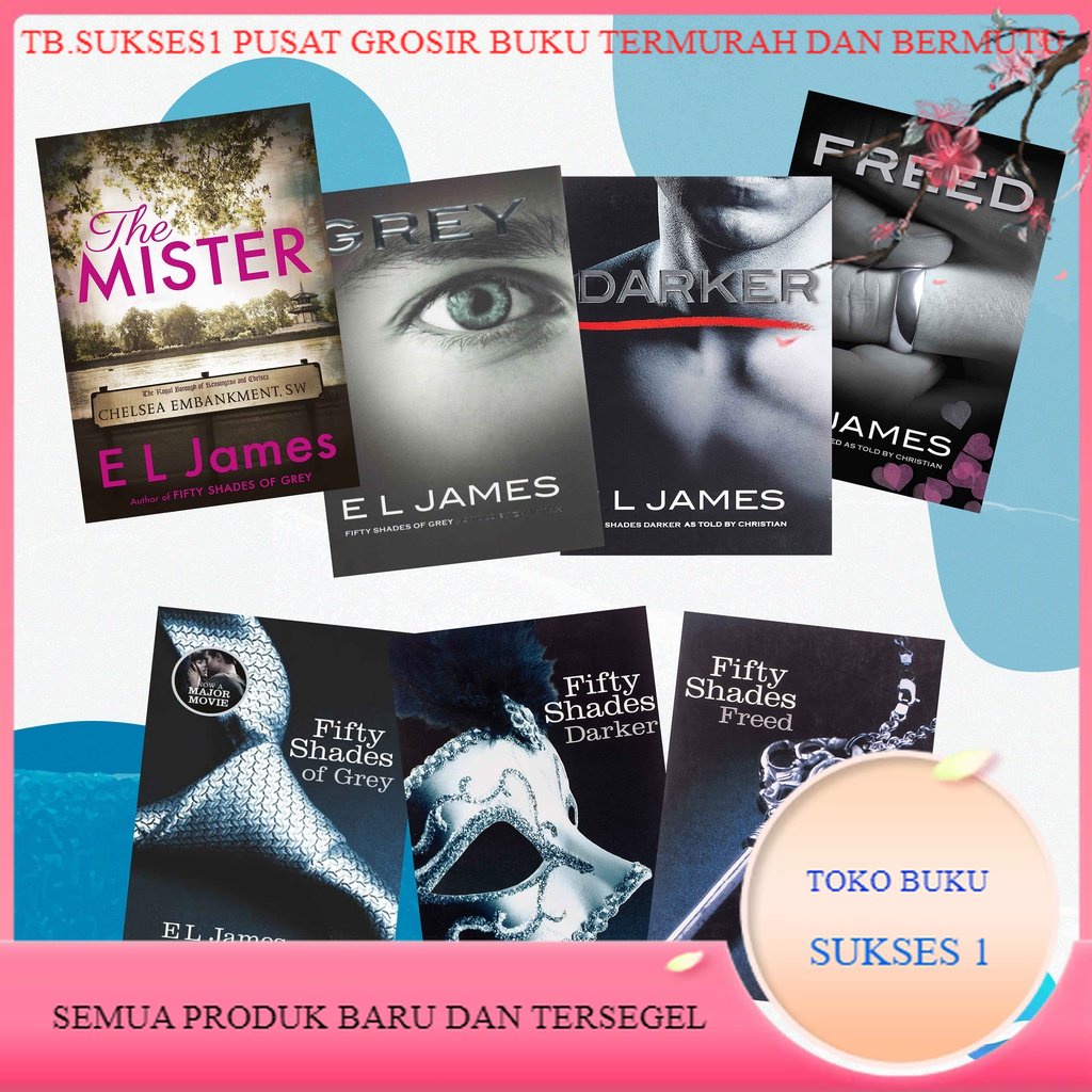 Jual (English) E L James Books Collection Fifty Shades of Grey, Darker ...
