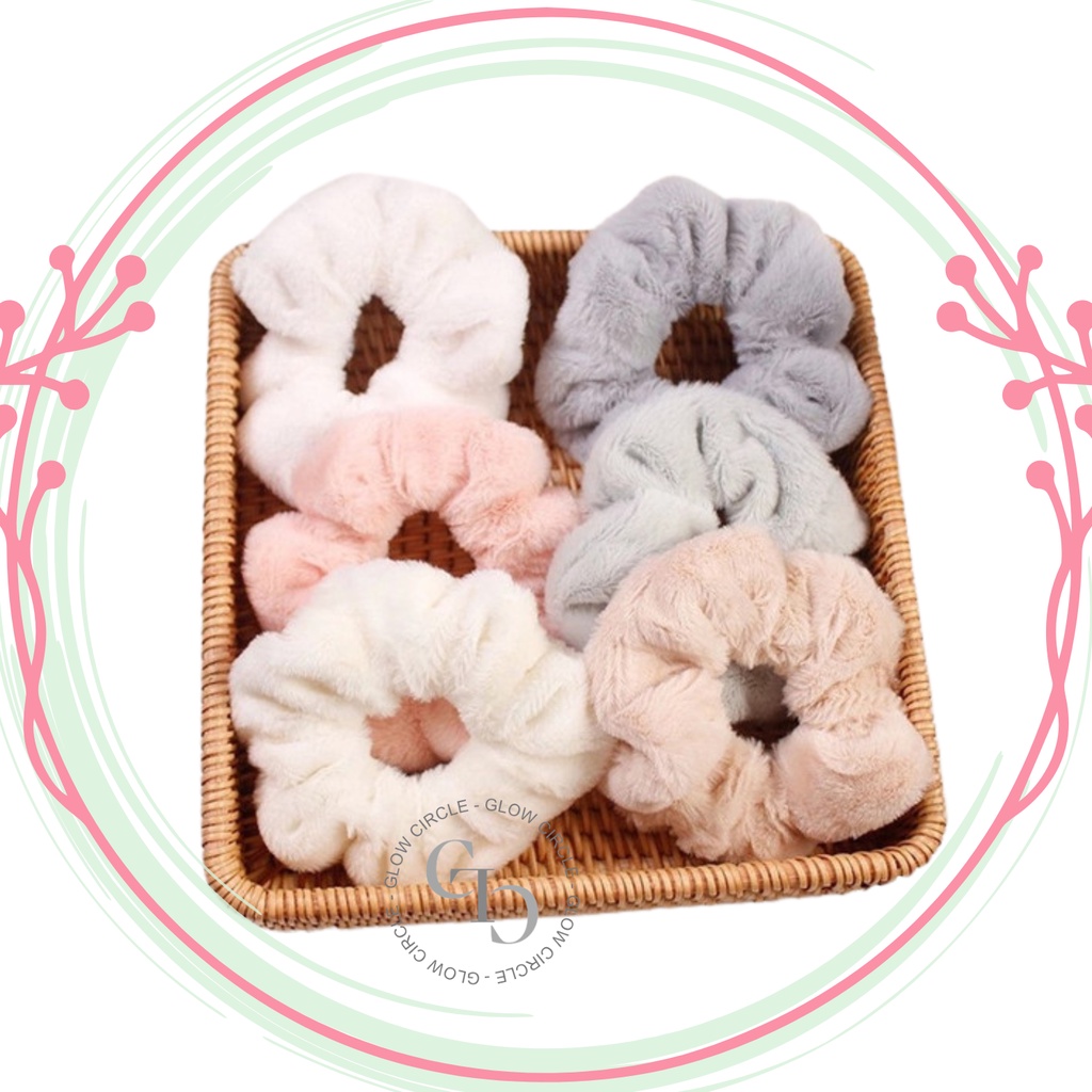 Jual Ikat Rambut Scrunchie Korea Hijab Gelang Hairband Kunciran Cepol ...