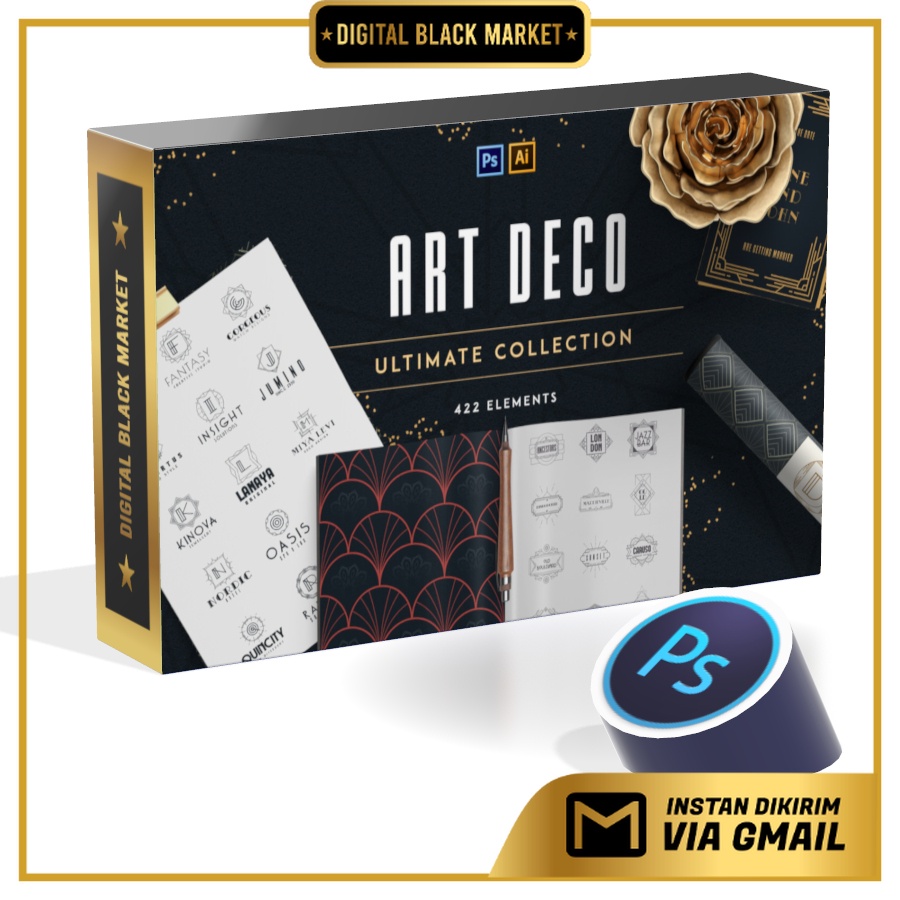 Jual ID725 - Art Deco Ultimate Collection | Shopee Indonesia