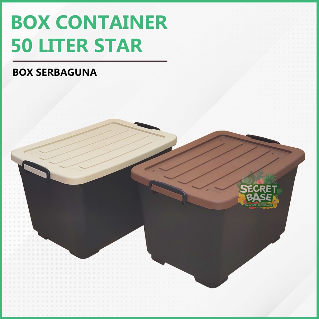 Jual BOX STAR 50 LITER + RODA - Kontainer Box Plastik / Container Box ...