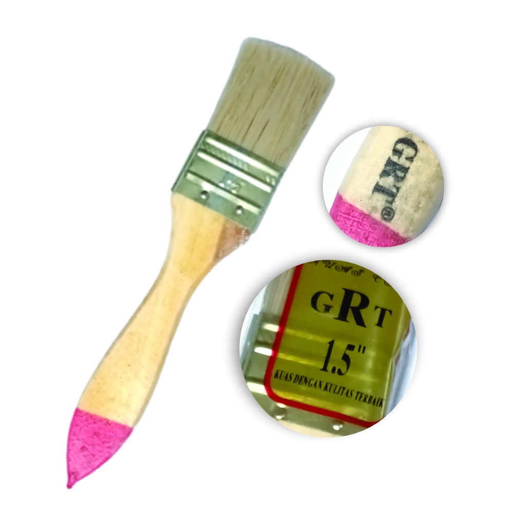 Jual Paint Brush Kuas 1.5 inci Bulu Tebal Koas Cat Serba Guna Multi ...