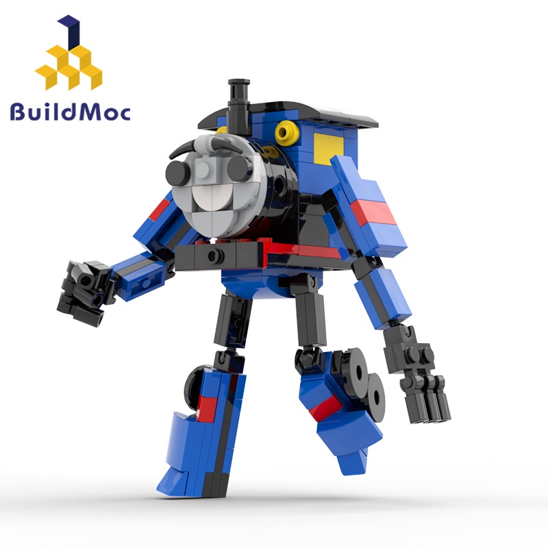 Jual QU23ED Buildmoc Choo Choo Charles Model Robot Transformer Biru ...