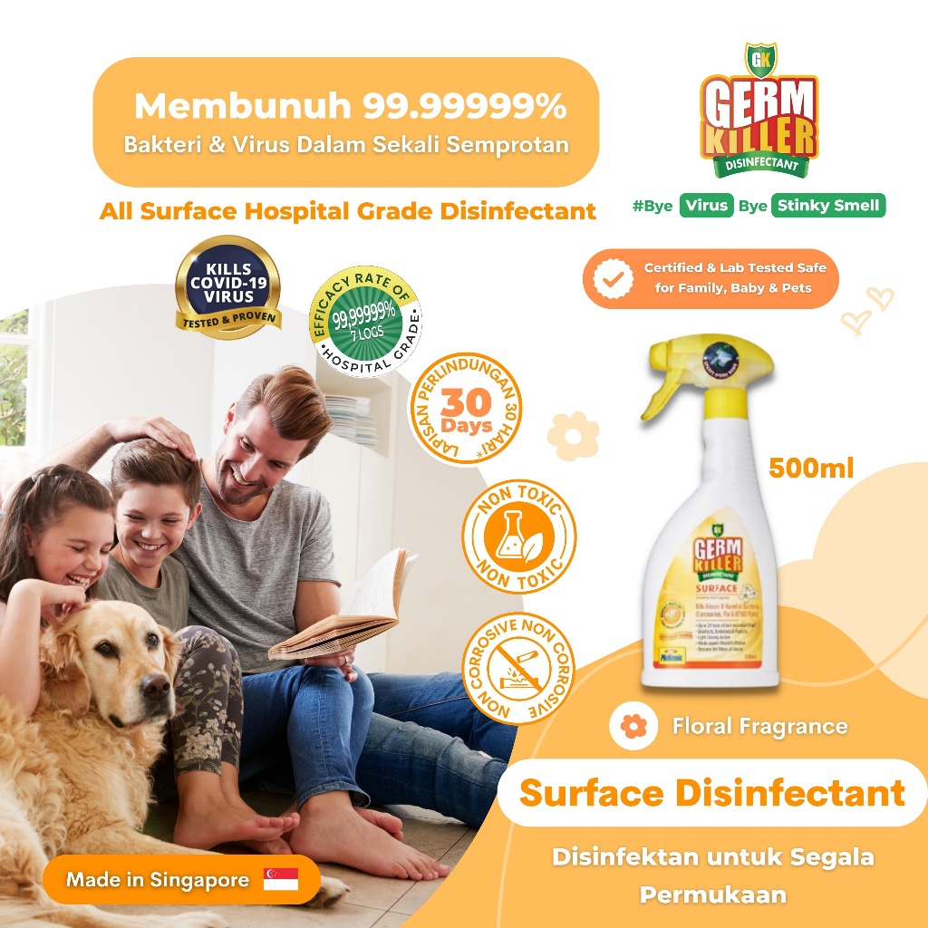 Jual GERM KILLER SURFACE DISINFECTANT / DISINFEKTAN | Shopee Indonesia