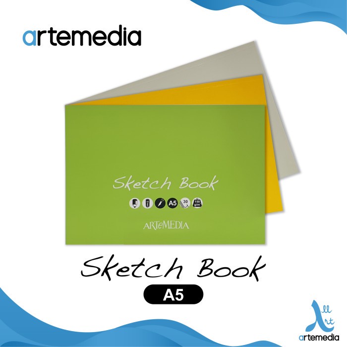 Jual Sketchbook Artemedia A5 Drawing Paper Pad 30 Lembar 150 Gsm ...