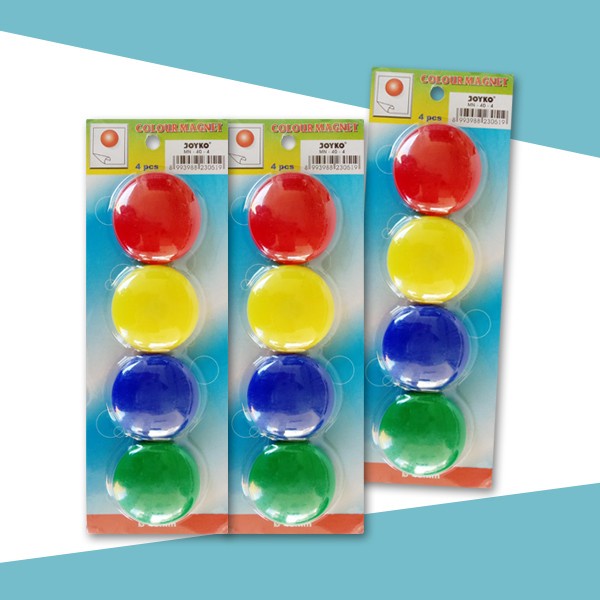 Jual Magnet Warna / Magnet Papan Tulis Joyko MN-40-4 | Shopee Indonesia