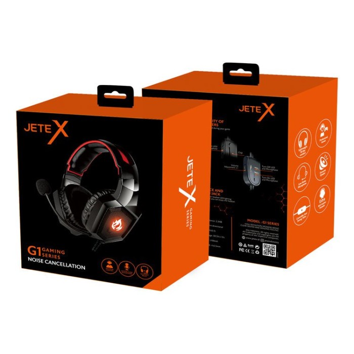 Jual JETE HEADPHONE GAMING G1 HEADSET + MICROPHONE | Shopee Indonesia