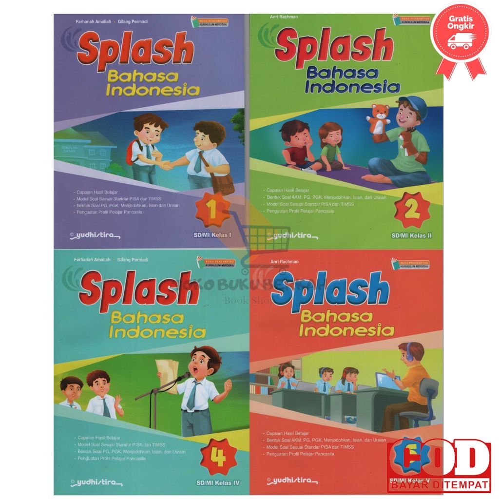 Jual Kurikulum Merdeka Splash Bahasa Indonesia Kelas 1 2 3 4 5 6 SD/MI ...