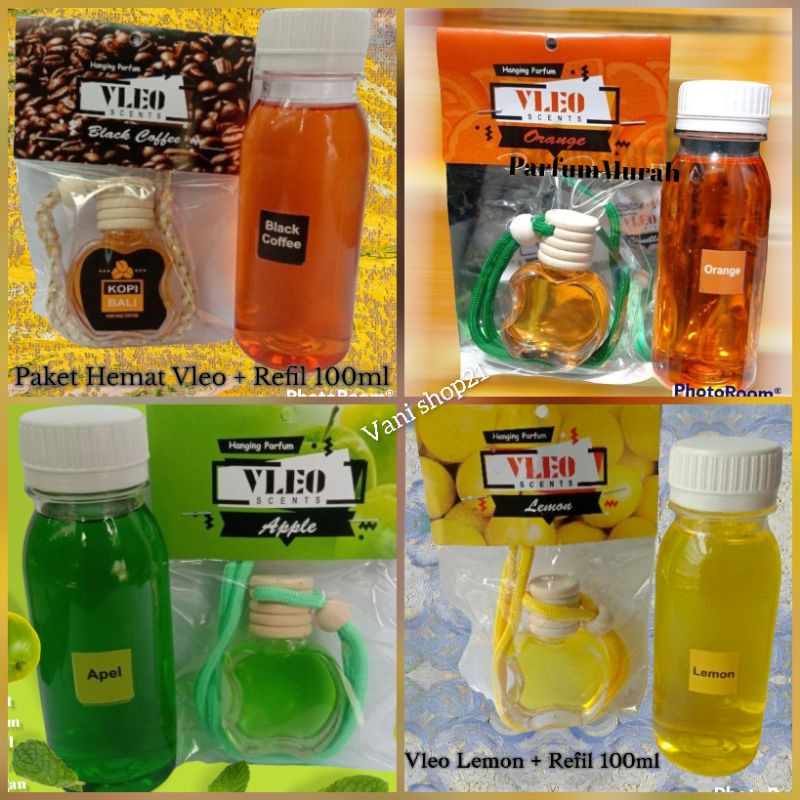 Jual VLEO + REFILL 100ML PAKET HEMAT PARFUM MOBIL VLEO | Shopee Indonesia