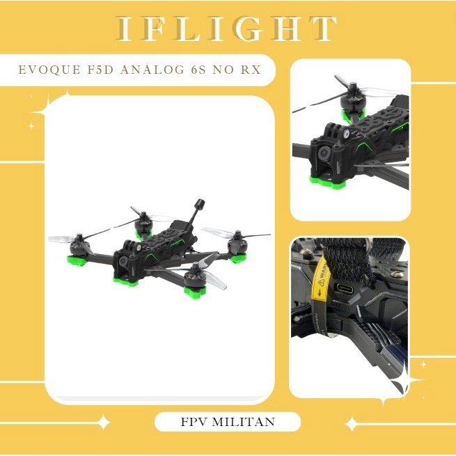 Jual iFlight Nazgul Evoque F5D Analog 6S No RX BNF 5" FPV Drone F5 D ...