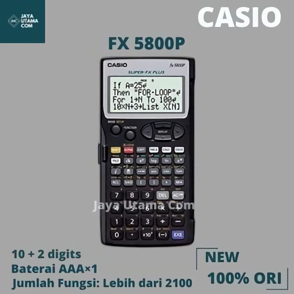 Jual Kalkulator CASIO FX-5800P - Scientific Calculator/Ilmiah/Sekolah ...